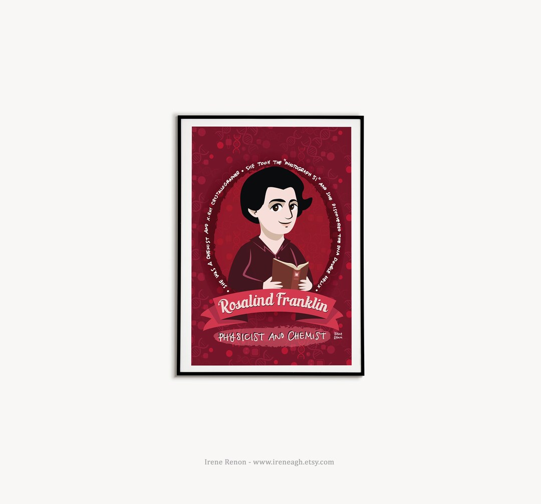 Rosalind Franklin Women in Science Poster Women in Stem Art - Etsy