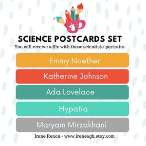 Female Scientist Print Bundle Women in Math Classroom Decor Women in ...