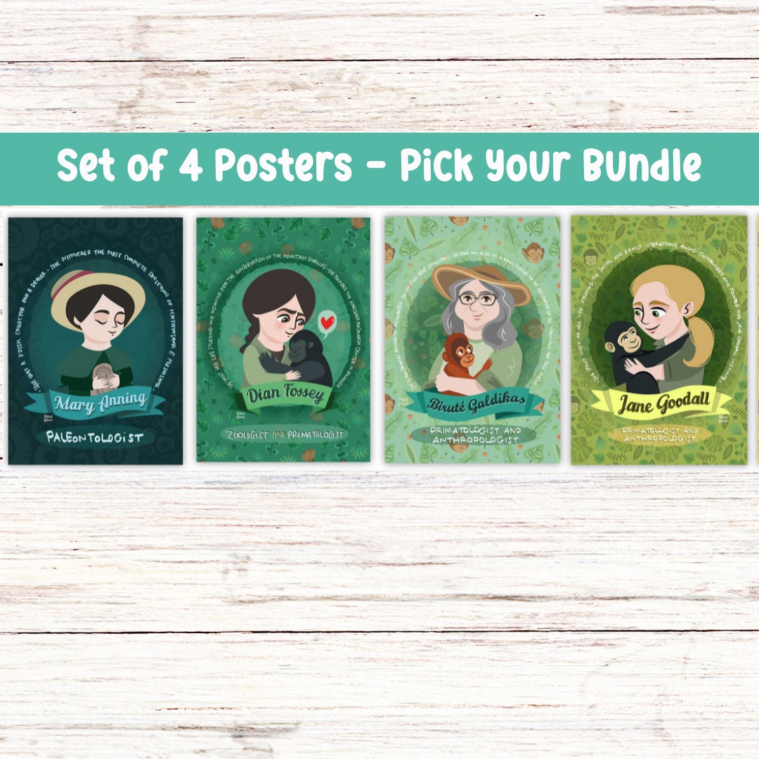Women in STEM Poster Set, Science Classroom Decor - Etsy