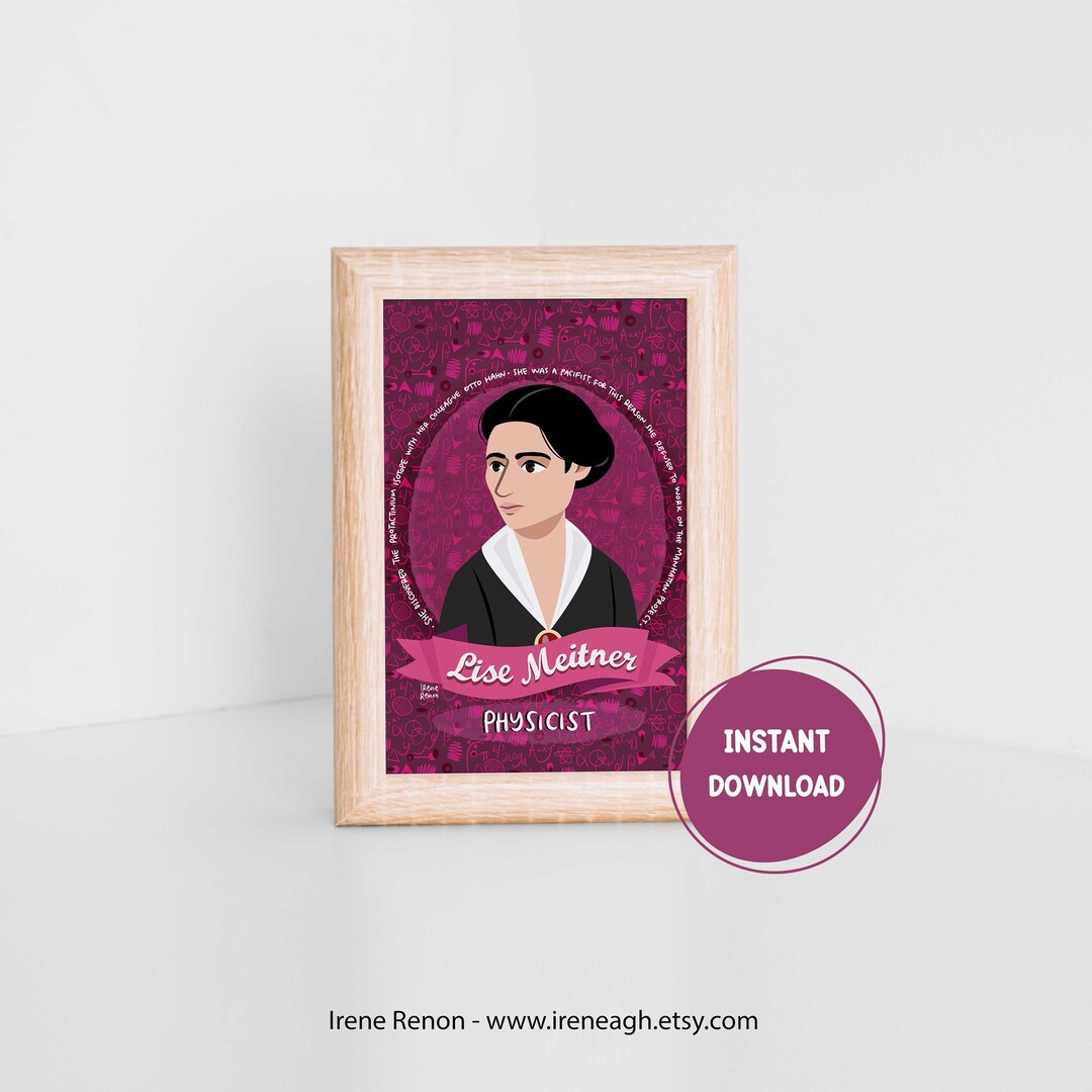 Lise Meitner Physics Poster: Women in STEM Classroom Decor (digital ...