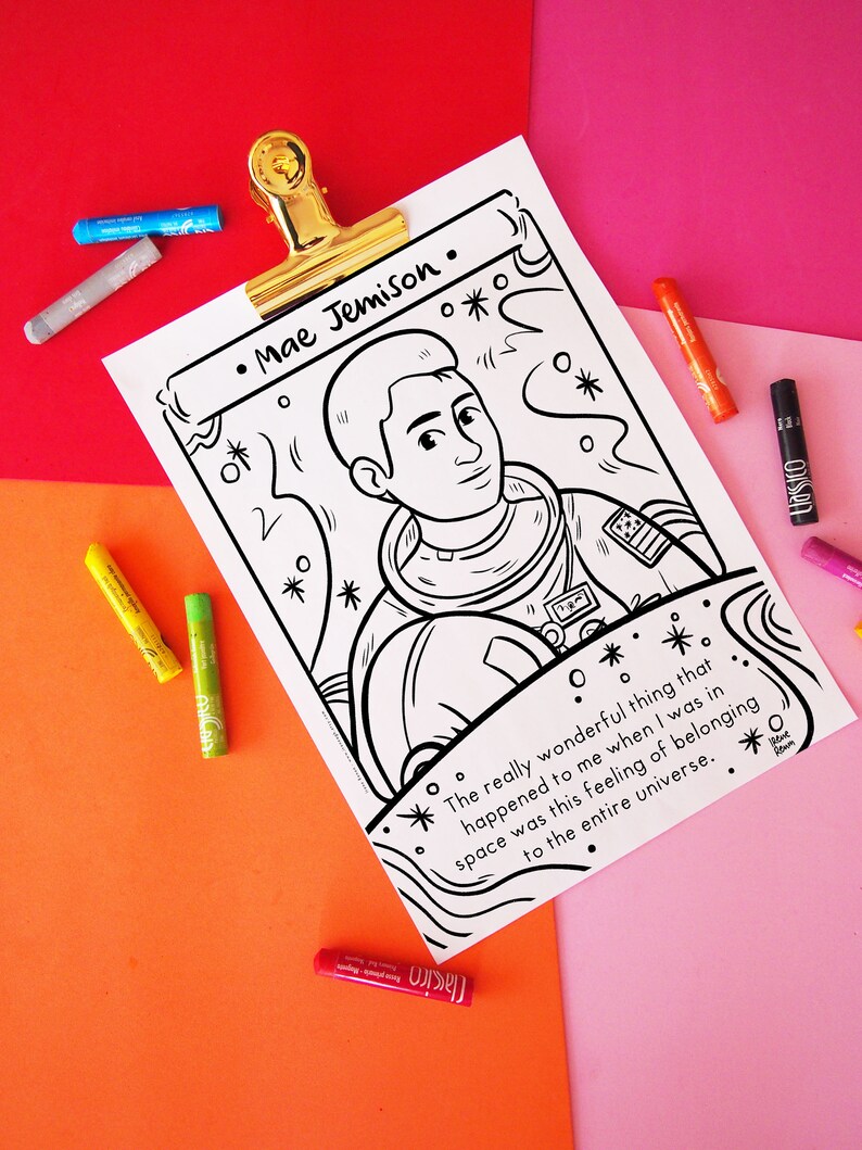 Women in STEM Coloring Pages: Female Engineers History (digital ...