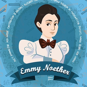 Women in Math Wall Art Mathematician Emmy Noether Women in Science ...