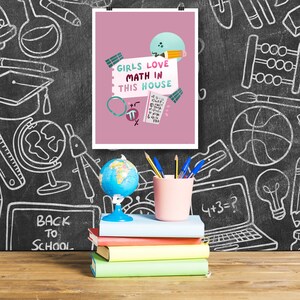 Women in Mathematics Poster Women in Math Printable Wall Art Science ...