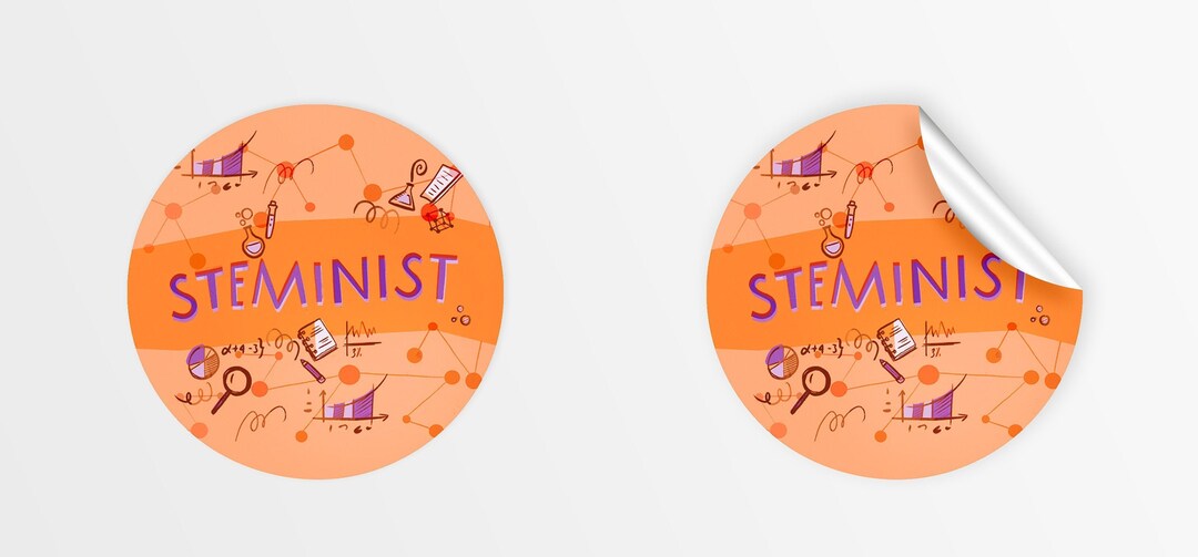 Science Sticker STEMINIST VINYL STICKERS for Scientist Feminist Gift ...