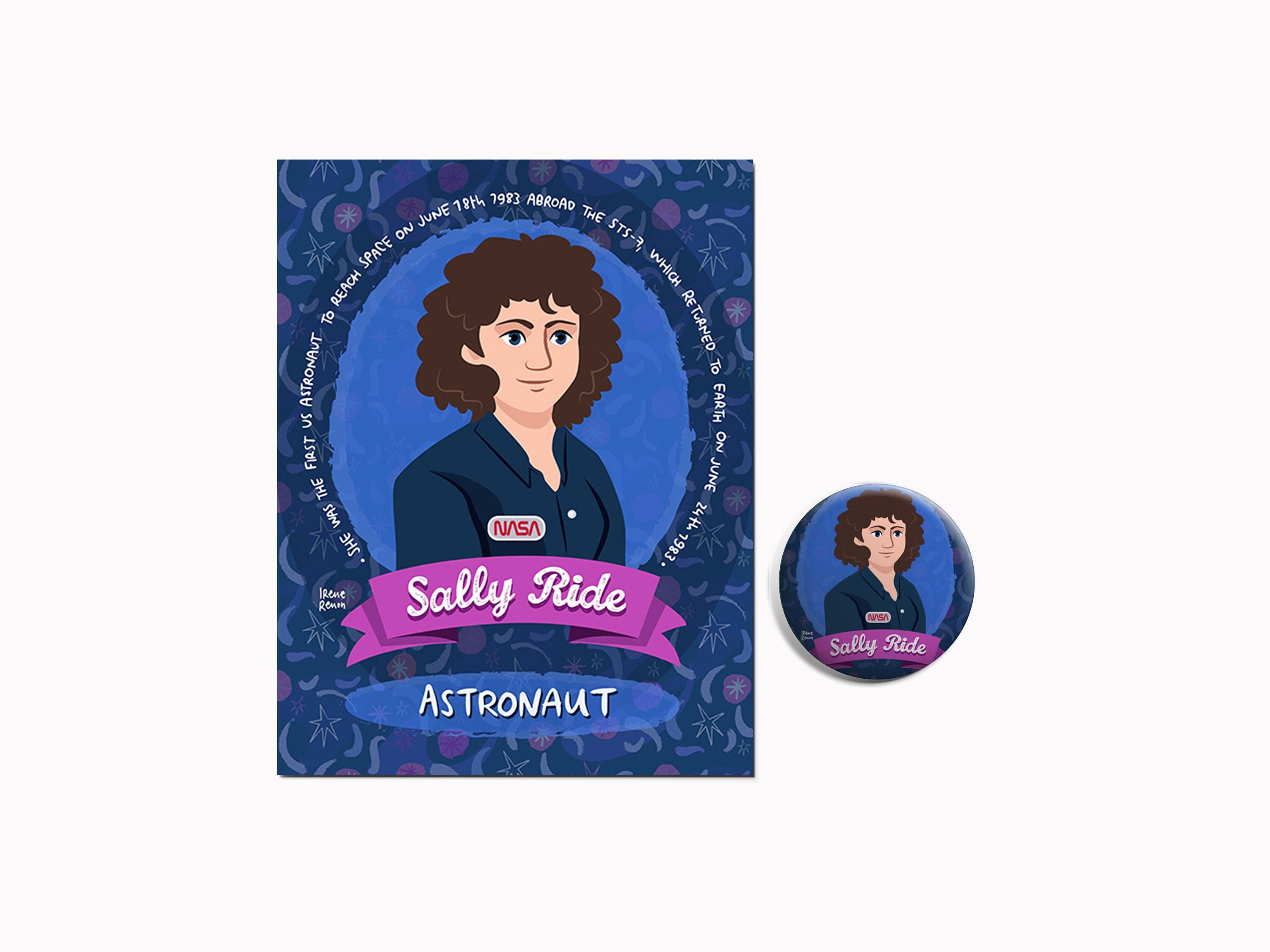 Sally Ride Nasa Name Badge
