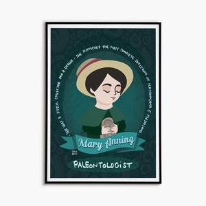 Mary Anning Paleontologist Women in Science Poster Female Scientist ...
