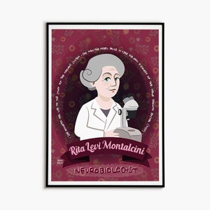 Science Poster Elementary Women History Month Rita Levi Montalcini ...