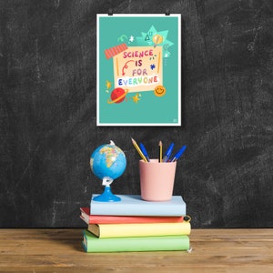 Classroom Poster Science Wall Art Classroom Decor Middle School Quote ...