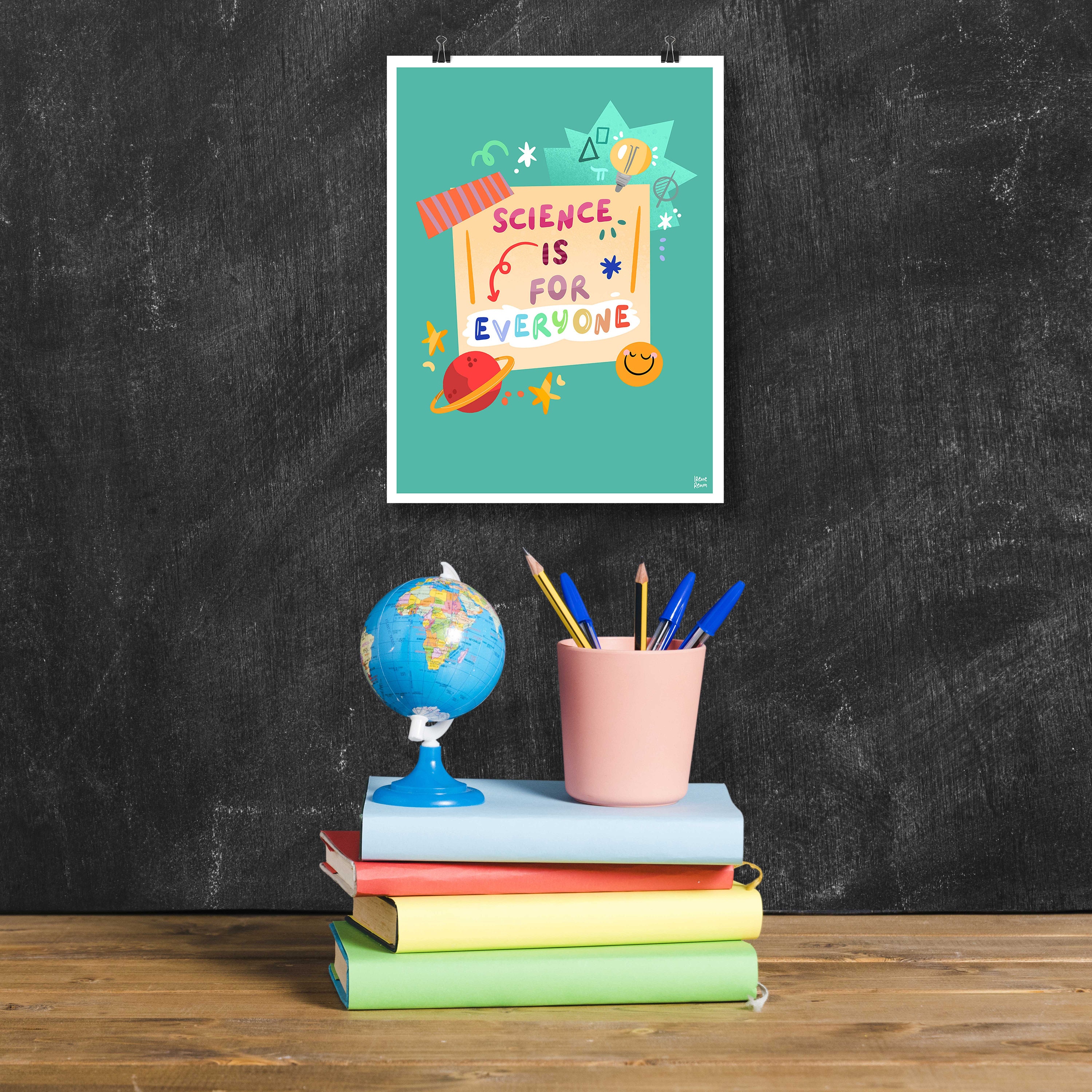 Science Classroom Poster: Motivational Quote Wall Art (digital Download ...