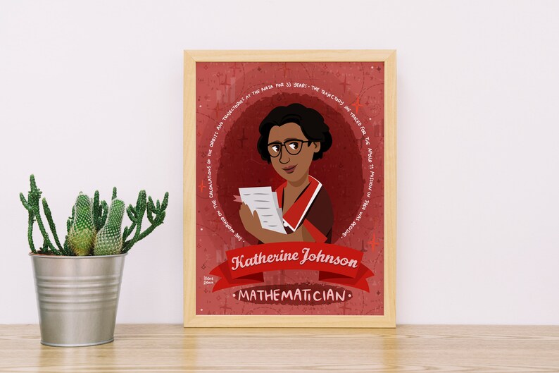 KATHERINE JOHNSON Black History Month Women in Science - Etsy