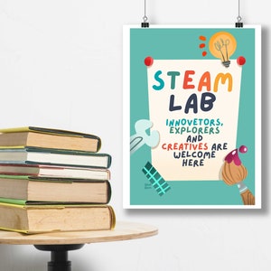 Stem Lab Printable Classroom Poster Science Wall Art Classroom - Etsy