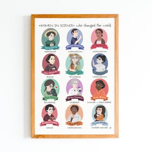 Printable Wall Art WOMEN IN STEM Printable Poster A4 | Etsy