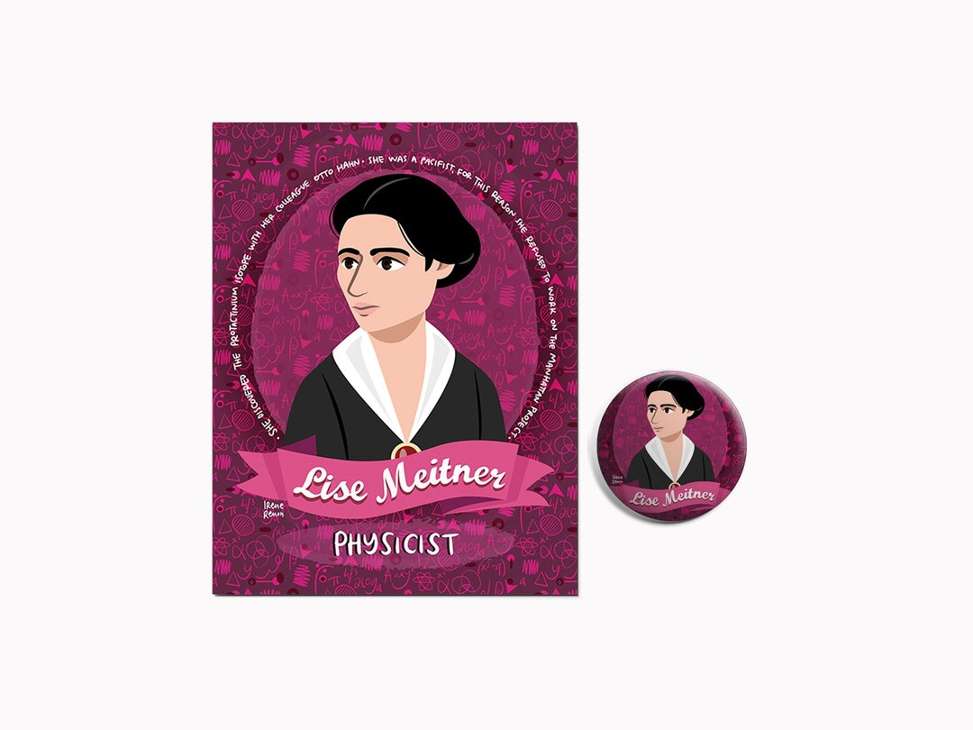 Lise Meitner Women in Physics STEM Educational Set Physics Icon Female ...