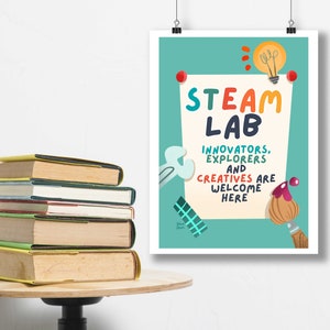 Stem Lab Printable Classroom Poster Science Wall Art Classroom Decor ...