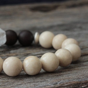 Crystal Jade Statement Bracelet in Sterling With Riverstone Beadwork ...