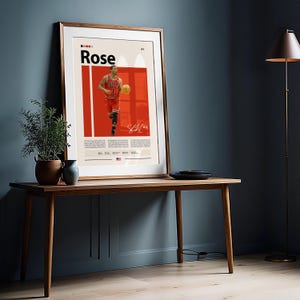 Derrick Rose Poster, Memphis Grizzlies Poster, NBA Poster, Sports Wall ...
