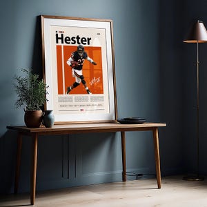 Devin Hester Poster, Chicago Bears Poster, Sports Poster, NFL Poster ...