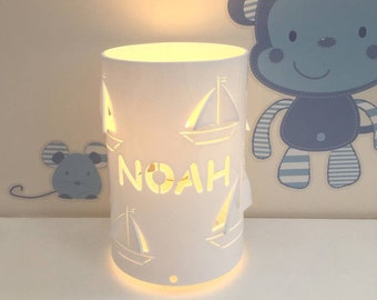 Personalised Free Text LED Bulb Table Lamp Table Lamps - Etsy UK