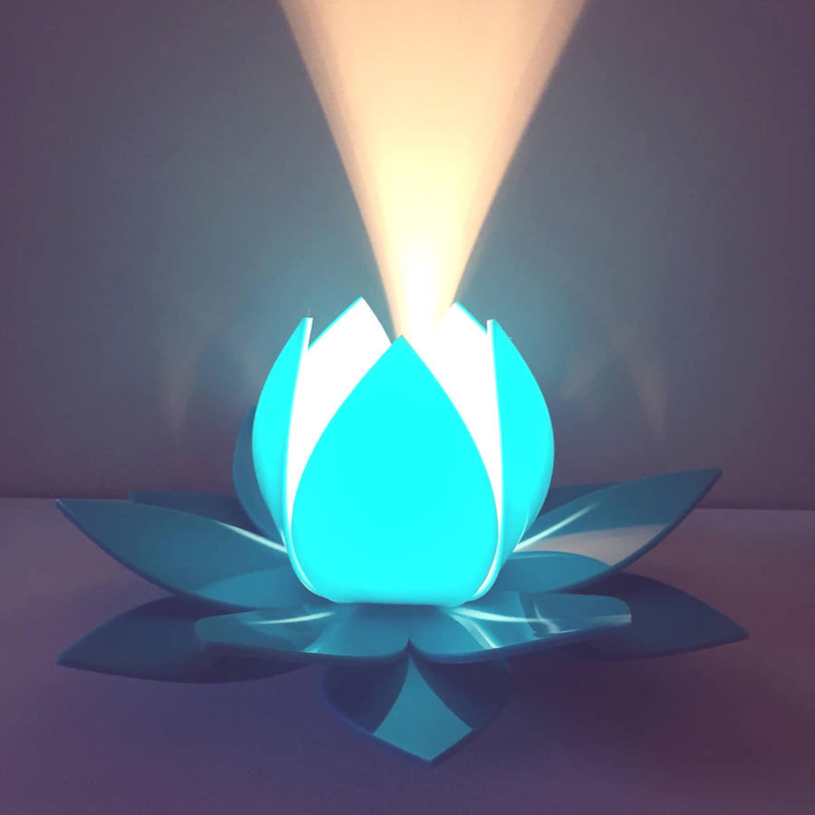 Lotus Flower Table Lamp - Etsy