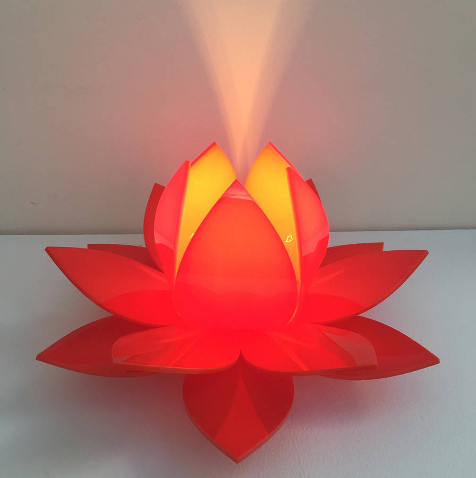 Lotus Flower Table Lamp - Etsy