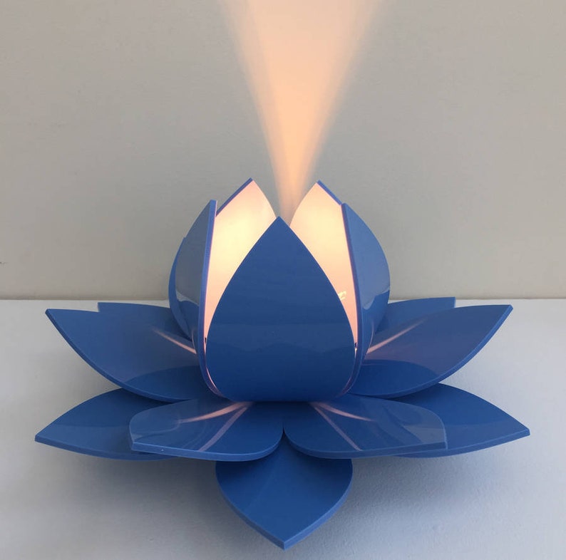 Lotus Flower Table Lamp - Etsy UK