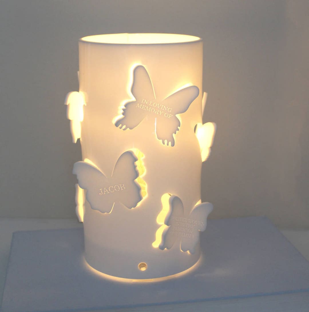 Personalised 'in Loving Memory Of' Memorial LED Light - Etsy