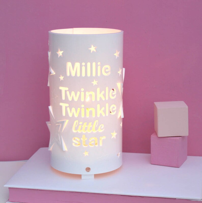 Personalised Twinkle Twinkle Little Star Night Light Nursery - Etsy
