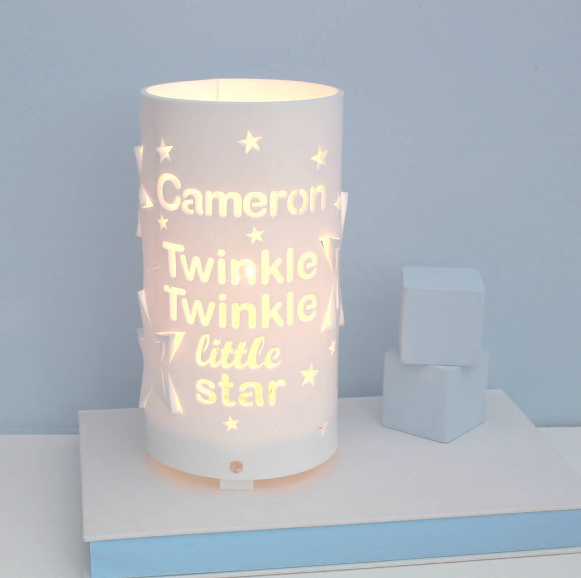 Personalised Twinkle Twinkle Little Star Night Light Nursery - Etsy