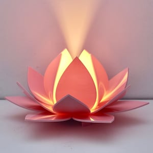 Lotus Flower Table Lamp - Etsy
