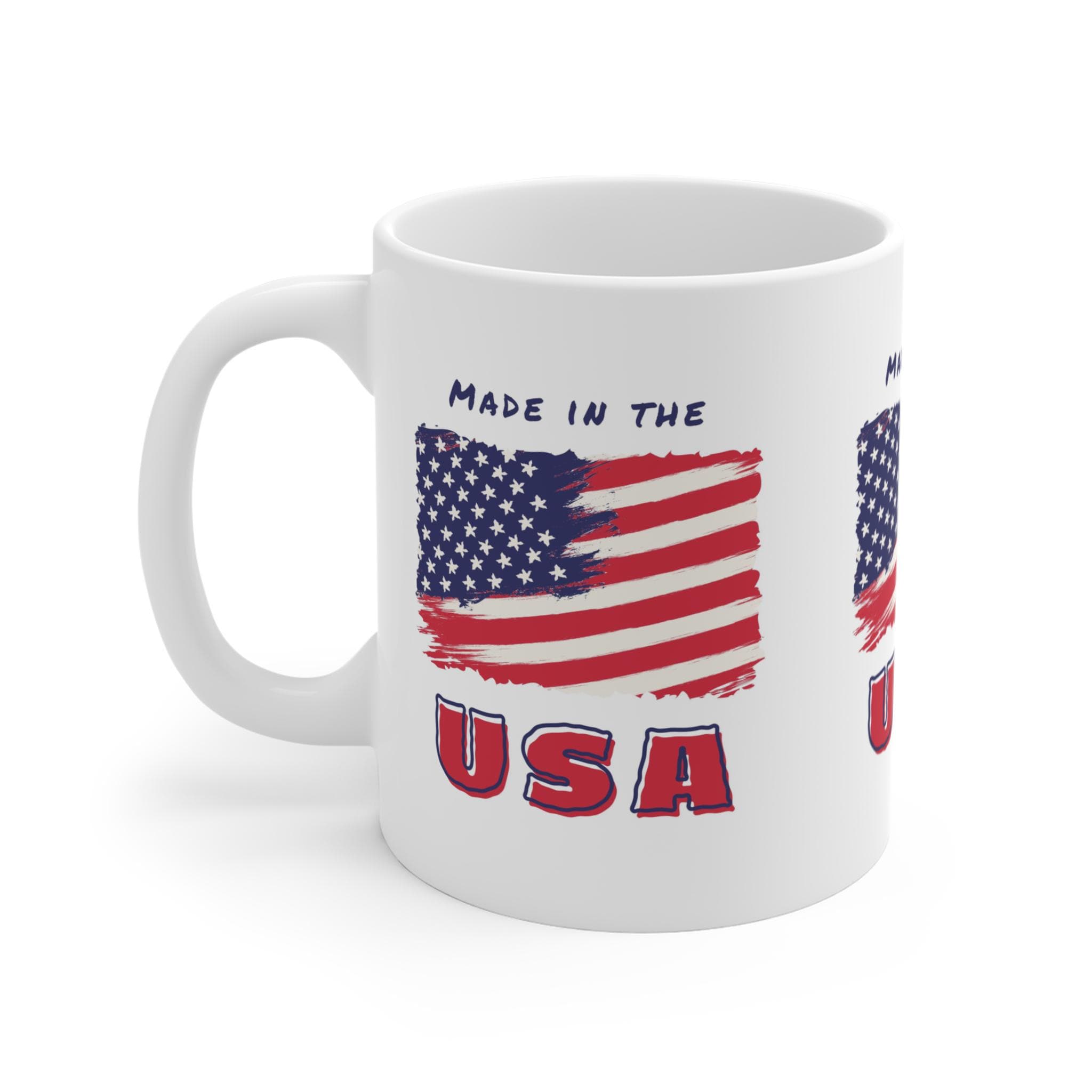 Patriotic Mug, USA Inspired, Made in the USA, Patriotic Gift, Veteran ...