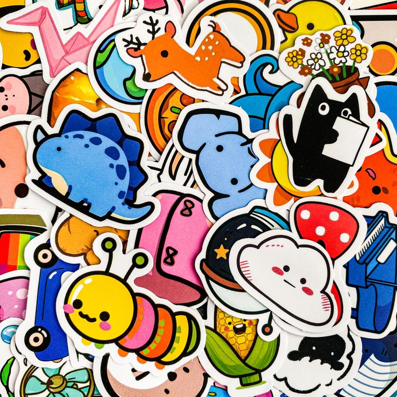 Kids Vinyl Sticker Set - Etsy UK