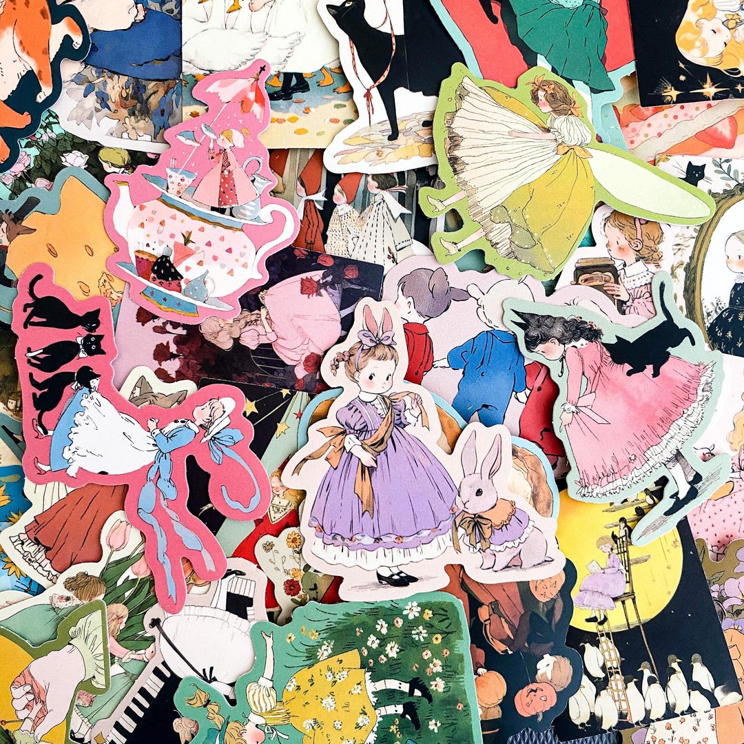 50PCS Magical Girl Stickers, Anime Fantasy Stickers, Pastel Dreamcore ...