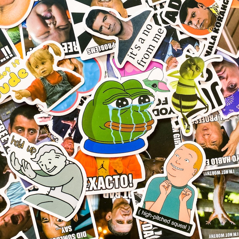Meme Reaction Stickers - Etsy