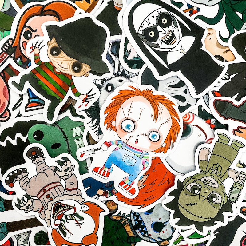 Horror Stickers - Etsy
