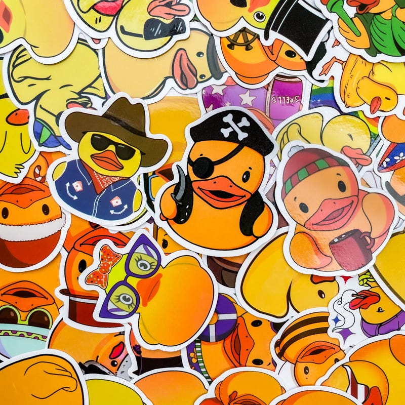 Rubber Duck Sticker - Etsy