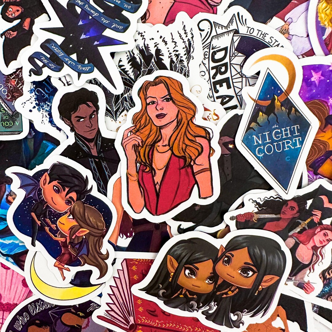 50PCS Cute Night Court Sticker Pack, Fantasy Novel Stickers, Aesthetic ...