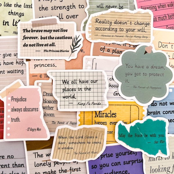 Quotes Stickers - Etsy