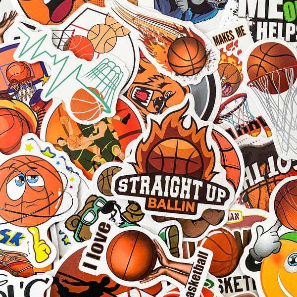 Basketball Stickers - Etsy