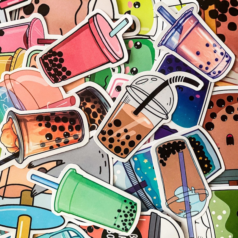 Boba Tea Sticker - Etsy