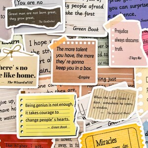 100 Random Inspirational Movie Quote Stickers, Motivational Stickers ...