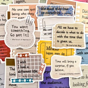 100 Random Inspirational Movie Quote Stickers, Motivational Stickers ...