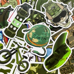 100 Military Stickers, Tactical Vinyl Stickers, Camouflage Stickers ...