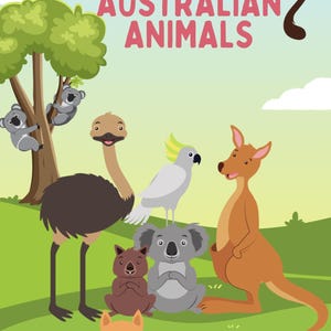 50 Pages of Australian Animals Colouring Pages. Printable. Aussie ...