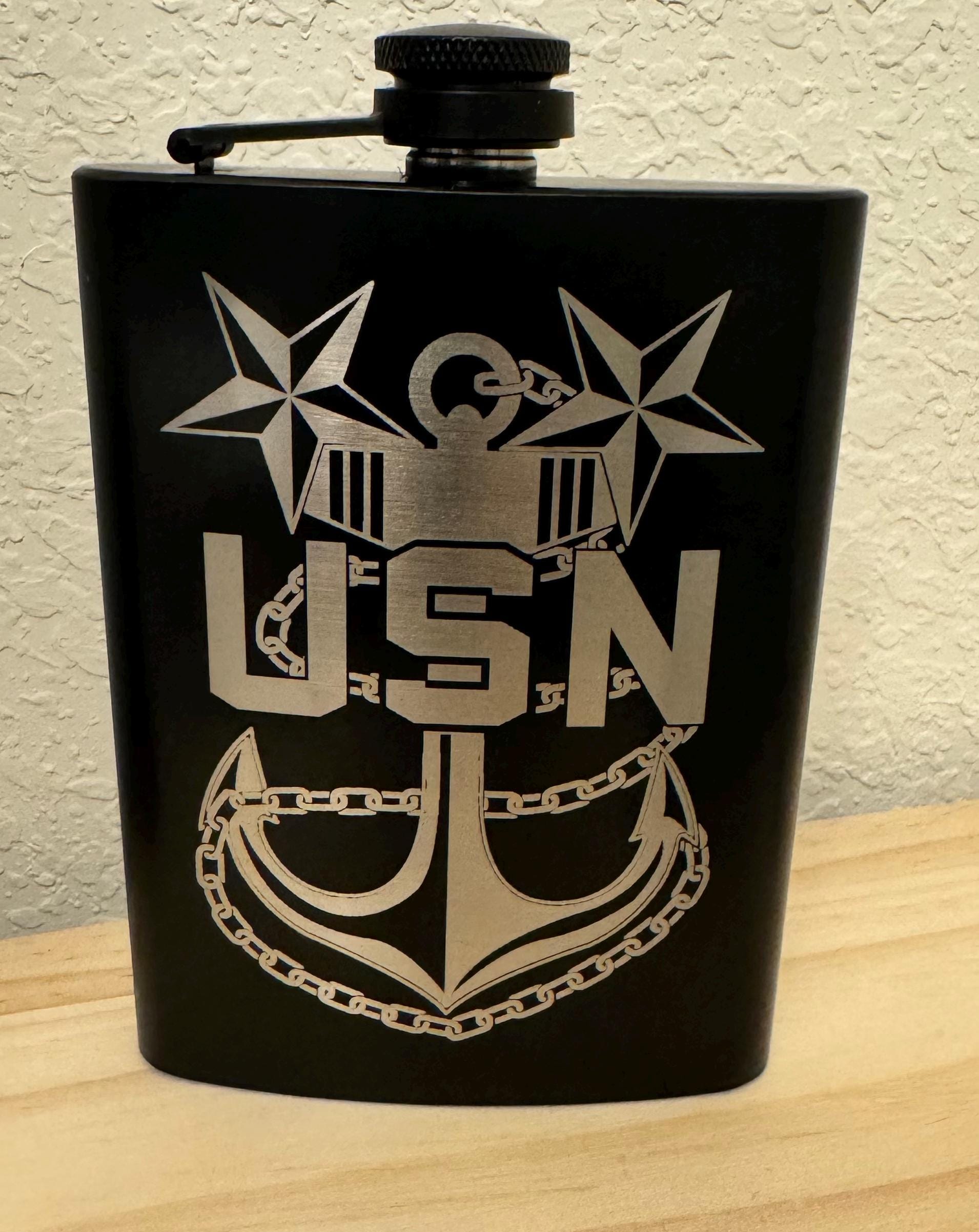 Customizable Military Service Flasks. Customizable Navy Chief Flasks ...