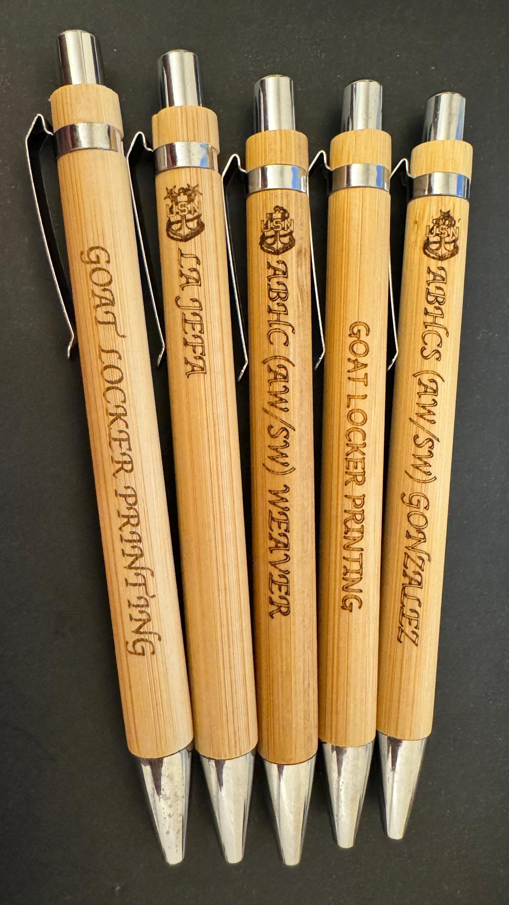 Personalized Bamboo Pen | Custom Engraved Pen for Business, Retirement ...