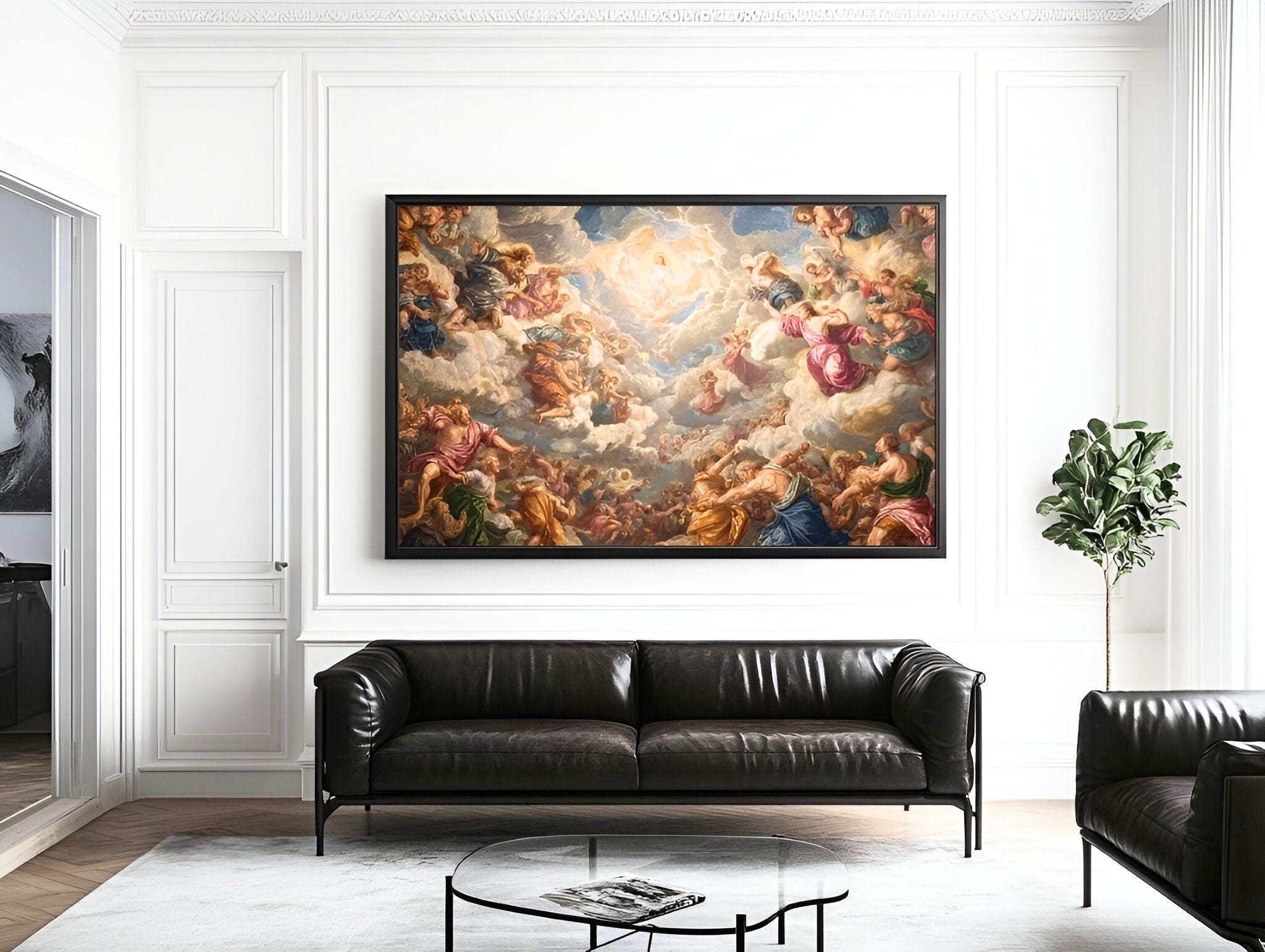 Michelangelo’s the Last Judgement Large Canvas Artwork, Classic ...