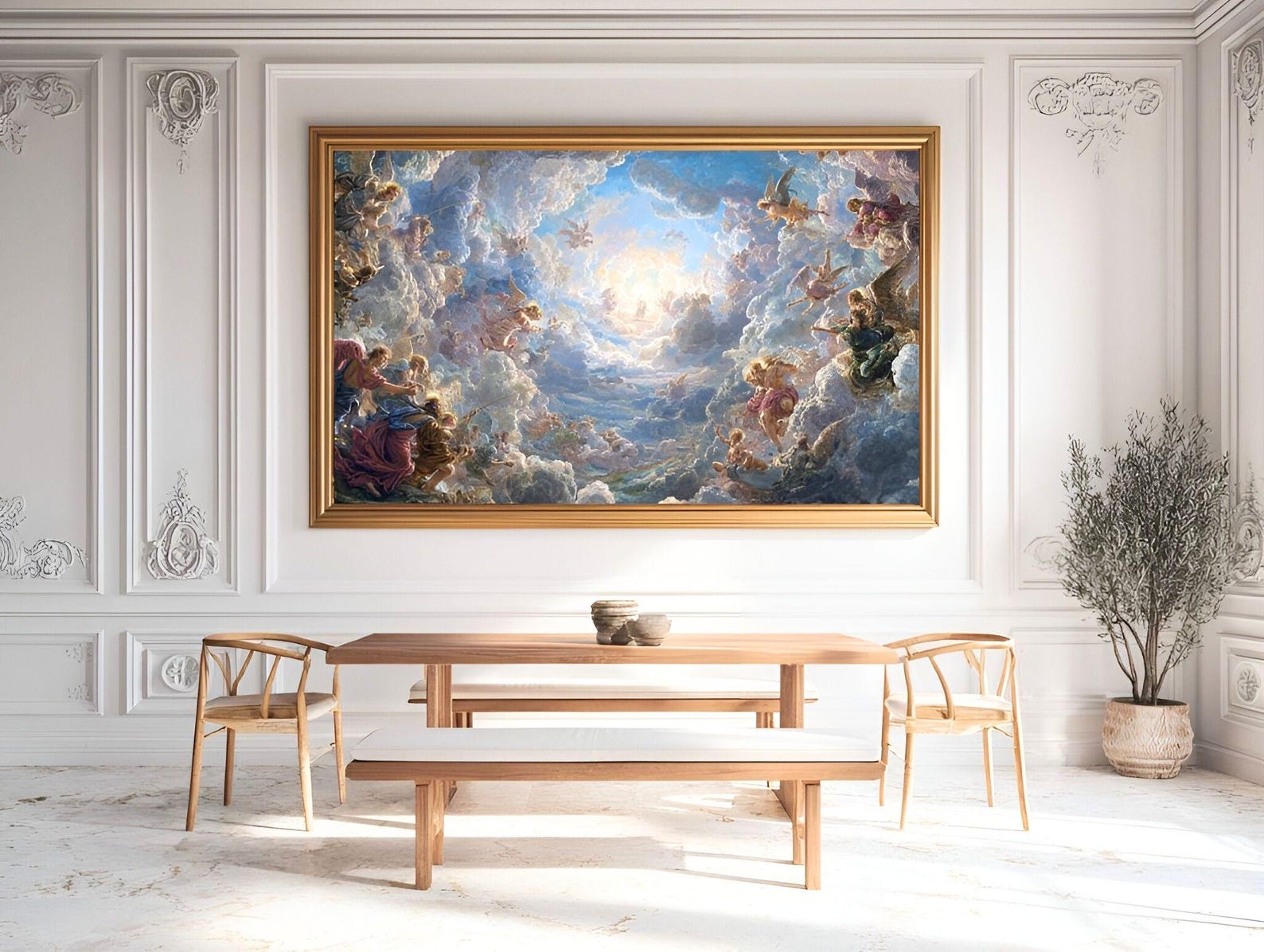 Renaissance Fresco Canvas Wall Art, Michelangelo’s the Last Judgement ...