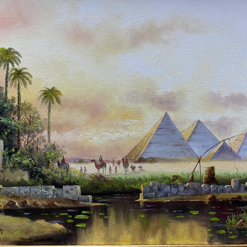 Pyramid Painting - Etsy