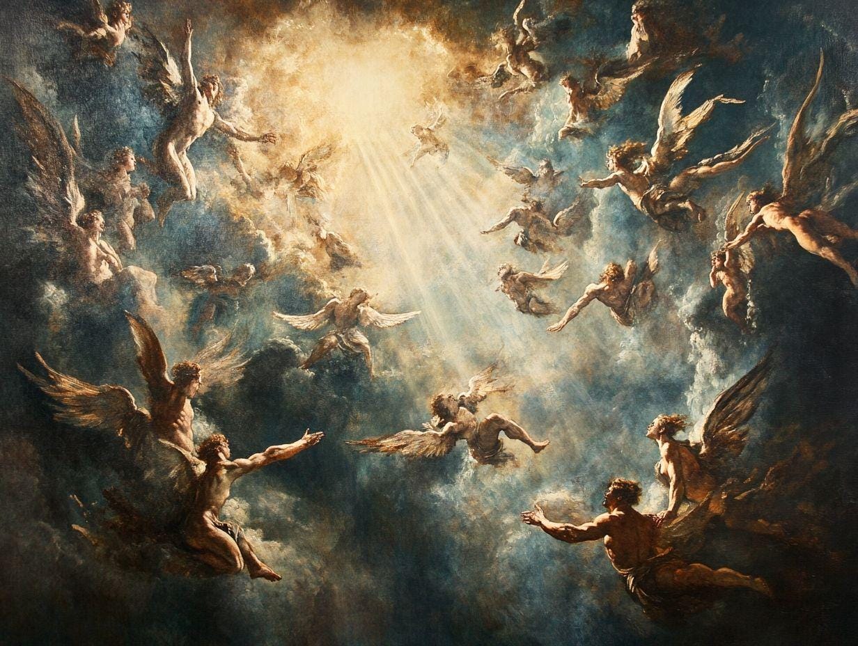 The Fall of the Damned Painting, Peter Paul Rubens Inspired Wall Art ...