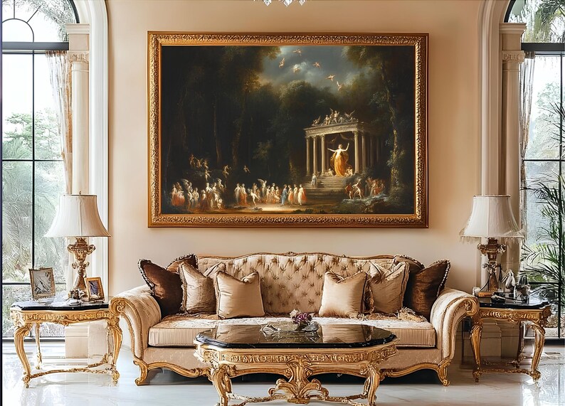 Baroque Era Mythological Painting, Classic Old Master Vintage Wall Art ...
